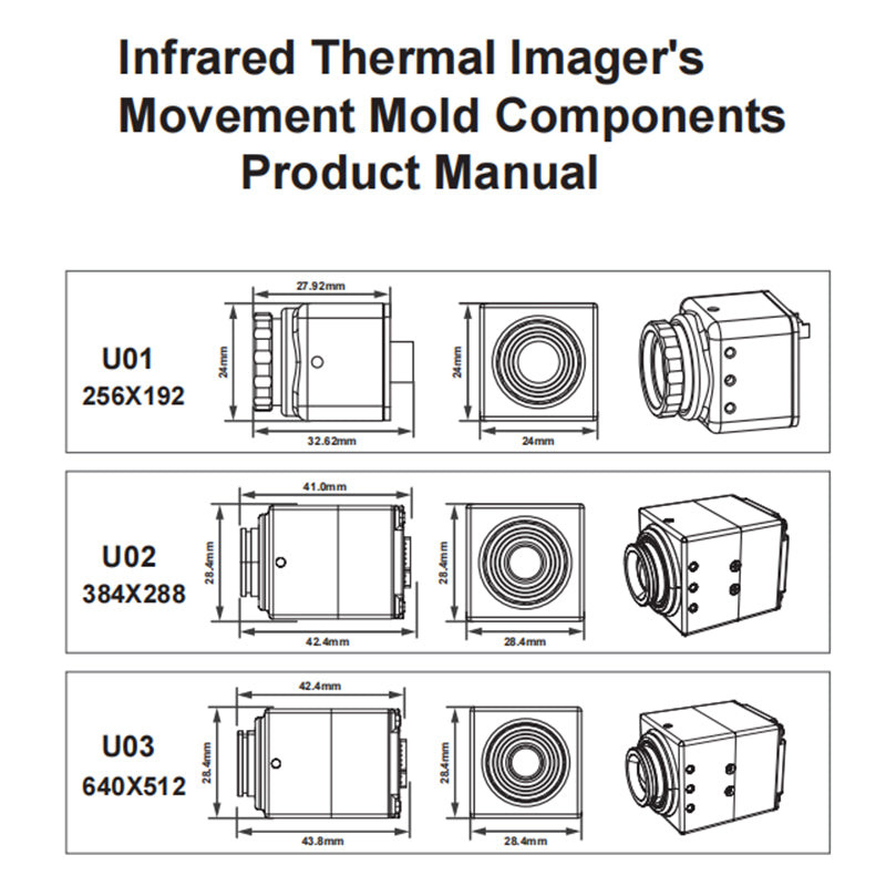 U03 640x512 thermal camera module for fpv drone - HeatSight Optics