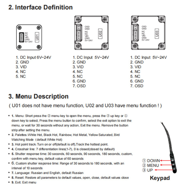 U03 640x512 thermal camera module for fpv drone - HeatSight Optics