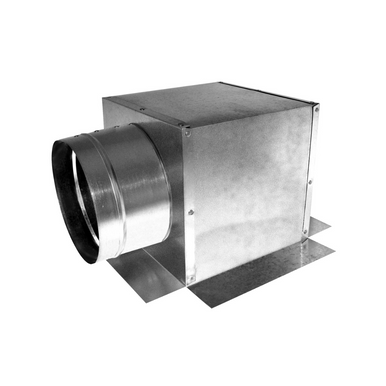 Return Air Boot Side Outlet 14 x 20 x 14" round collar