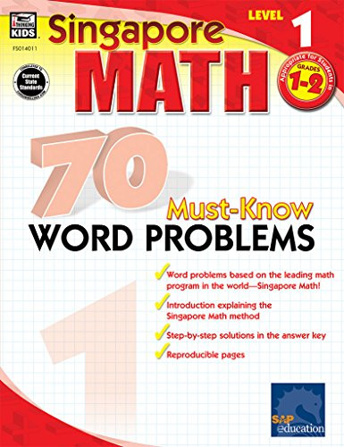 70 Must-Know Word Problems, Grades 1 - 2 (Singapore Math) - megabookshelf