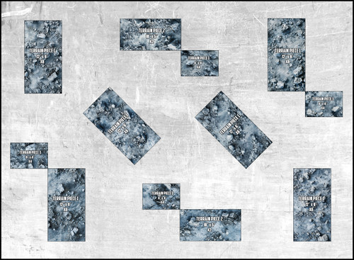 Terrain Bases - 40K Tournament - Icefall - 3d6 Wargaming