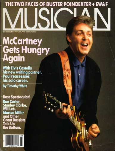 Musician Magazine #112 February 1988 Paul McCartney, Elvis Costello ...