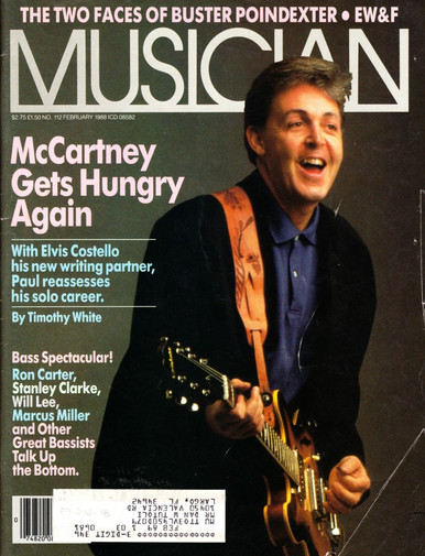 Musician Magazine #112 February 1988 Paul McCartney, Elvis Costello ...