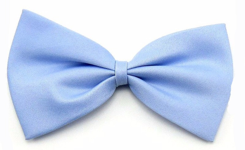 Light Blue Dog Dicky Bow Tie - Doggie Style Store
