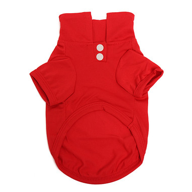 Red Plain Dog Polo Shirt - Doggie Style Store