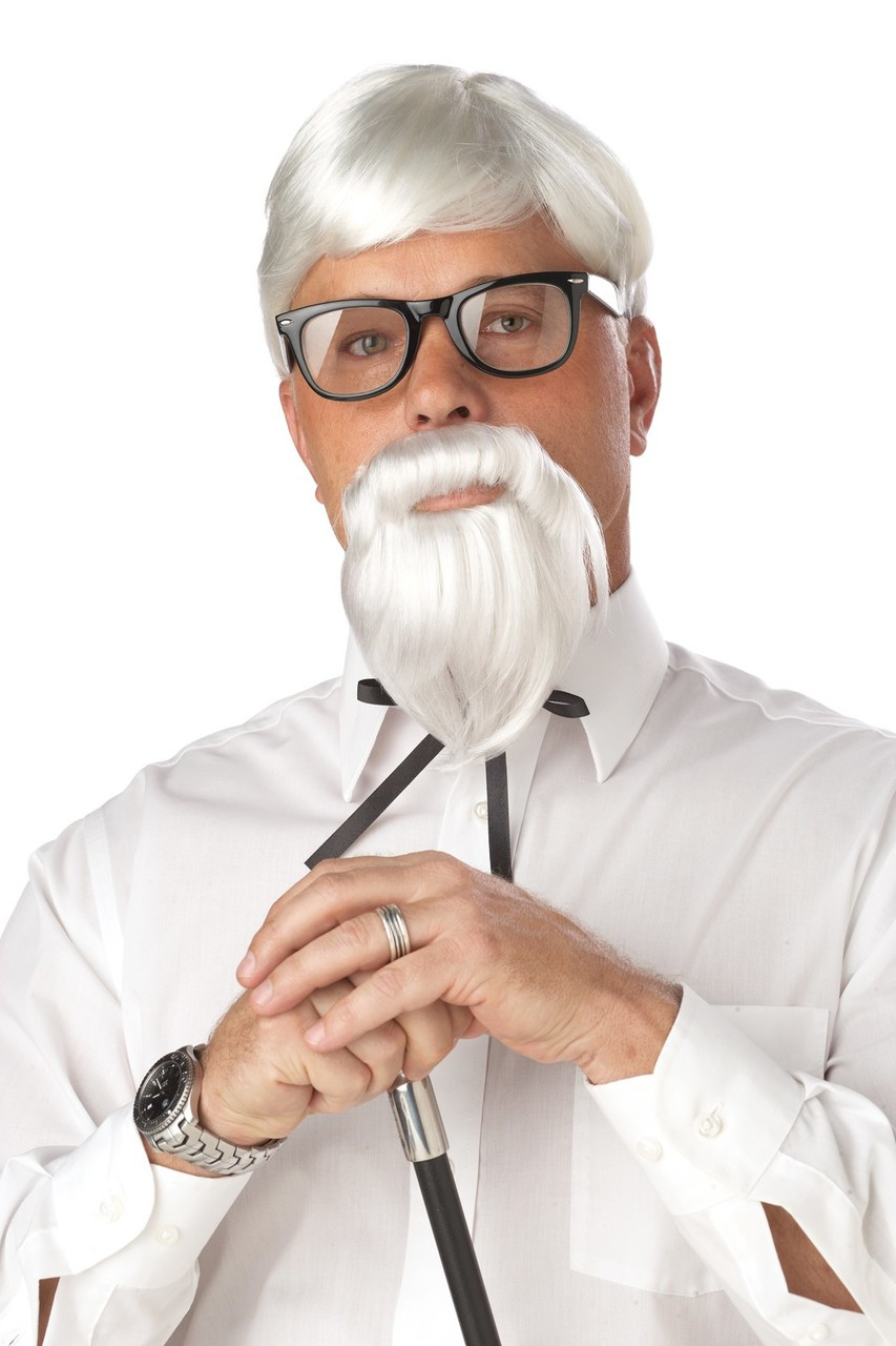 The Colonel White Wig and Beard Kit Accessories | Costumes To Buy Perth