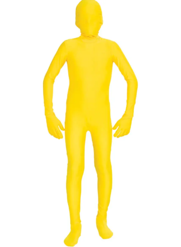 Yellow Kids Invisible Skin Lycra Suit | Costumes To Buy Perth