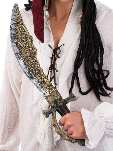 Pirate Cutlass With Skeleton Handle | Pirate Accessories