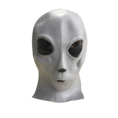 Full Head Latex Grey Alien Mask | Costumes To Buy