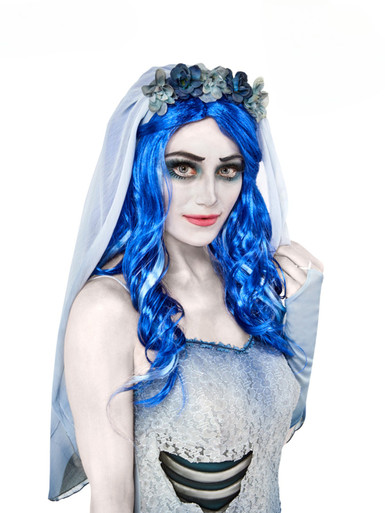 Blue Emily Corpse Bride Costume Wig | Doyles Costumes To Buy