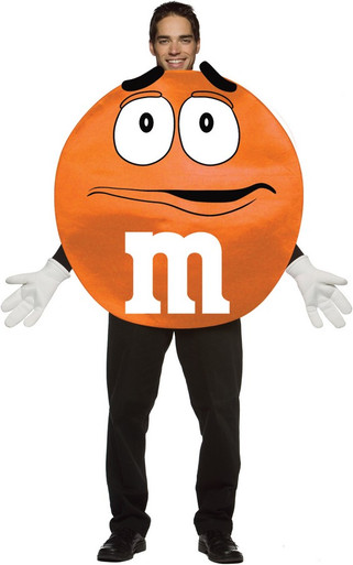 m&ms orange deluxe costume