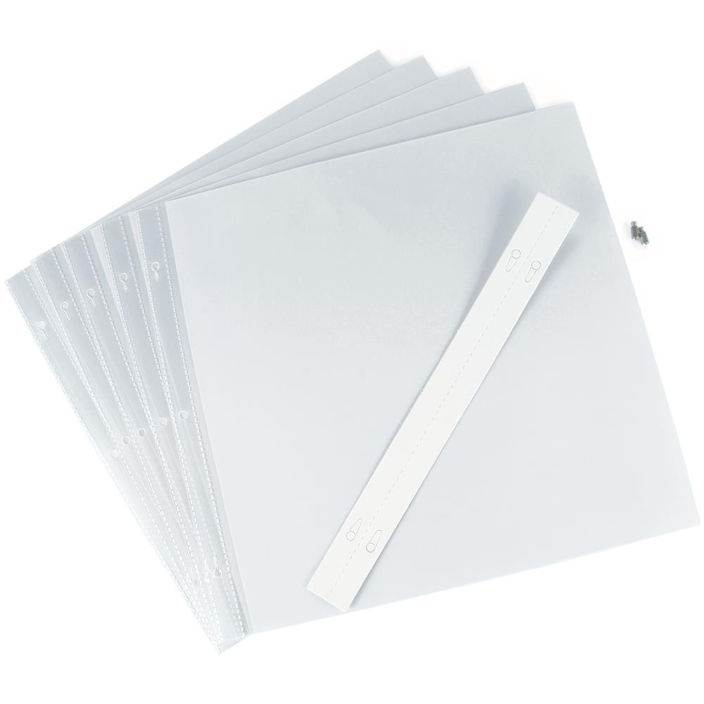 Pioneer Universal Top-Loading Page Protectors 5/Pkg - 12"X12" (W/White ...