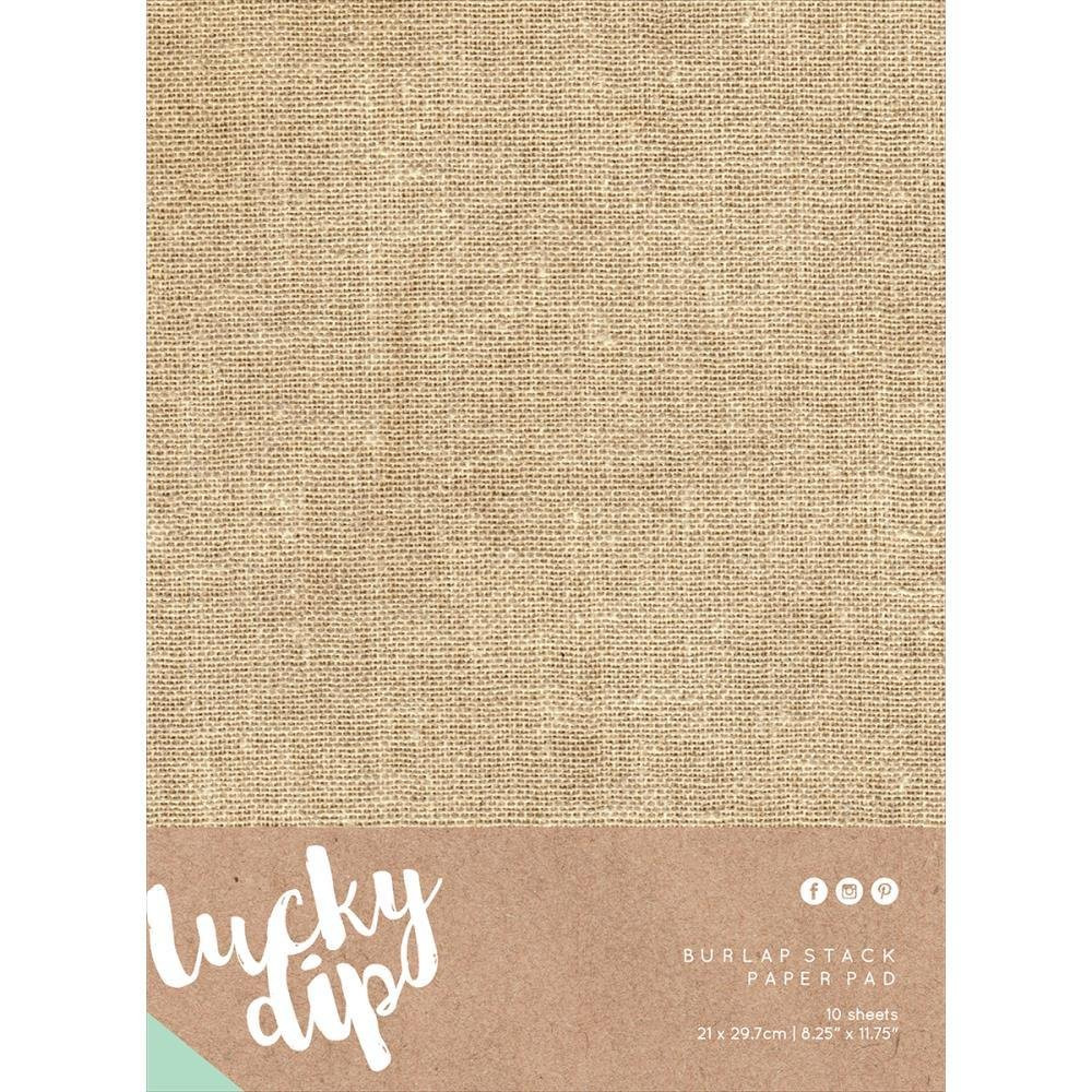 Kaisercraft Burlap Stack Paper Pad 10 sheets