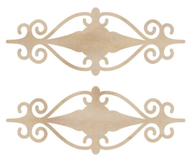 Wooden Flourish - Fancy Mini Plaque
