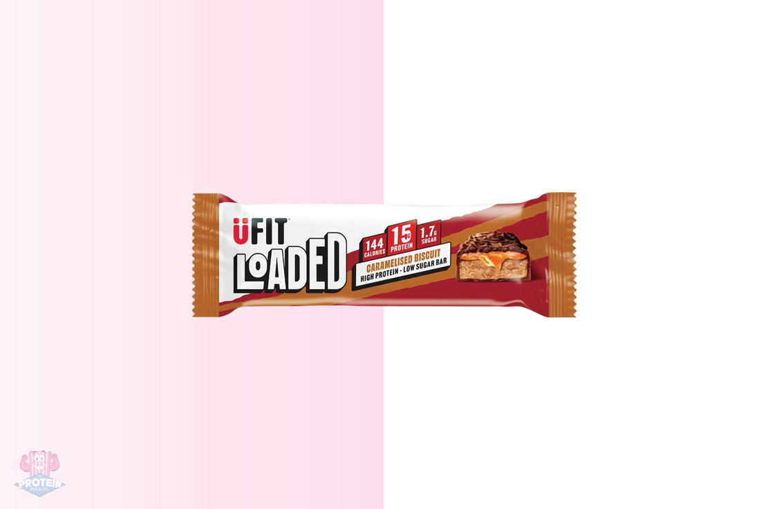 UFIT Loaded Protein Bar - Caramel Biscuit - The Protein Pick and Mix UK