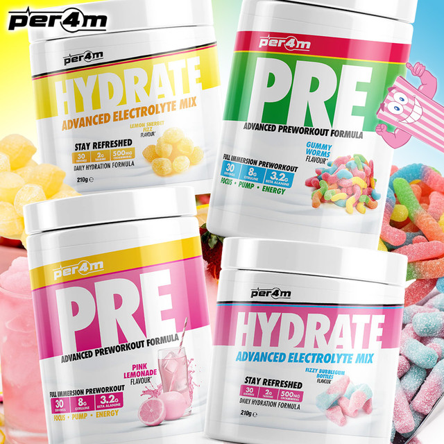 Weeeee want CANDY... meet Per4m Pre + Hydrate new flavours! - The ...
