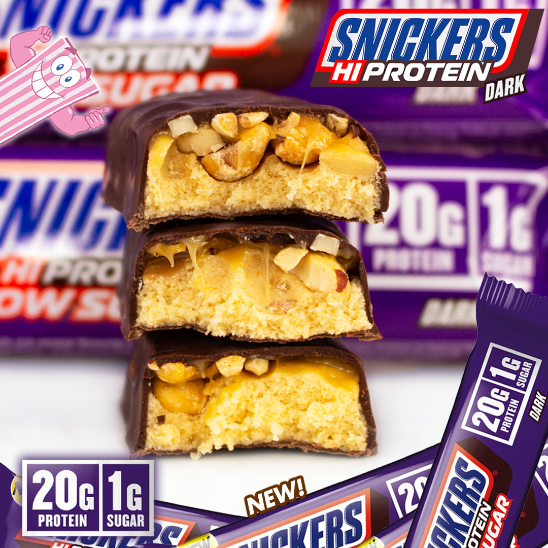 Come to the darkside... Snickers Hi Protein Low Sugar DARK Chocolate ...