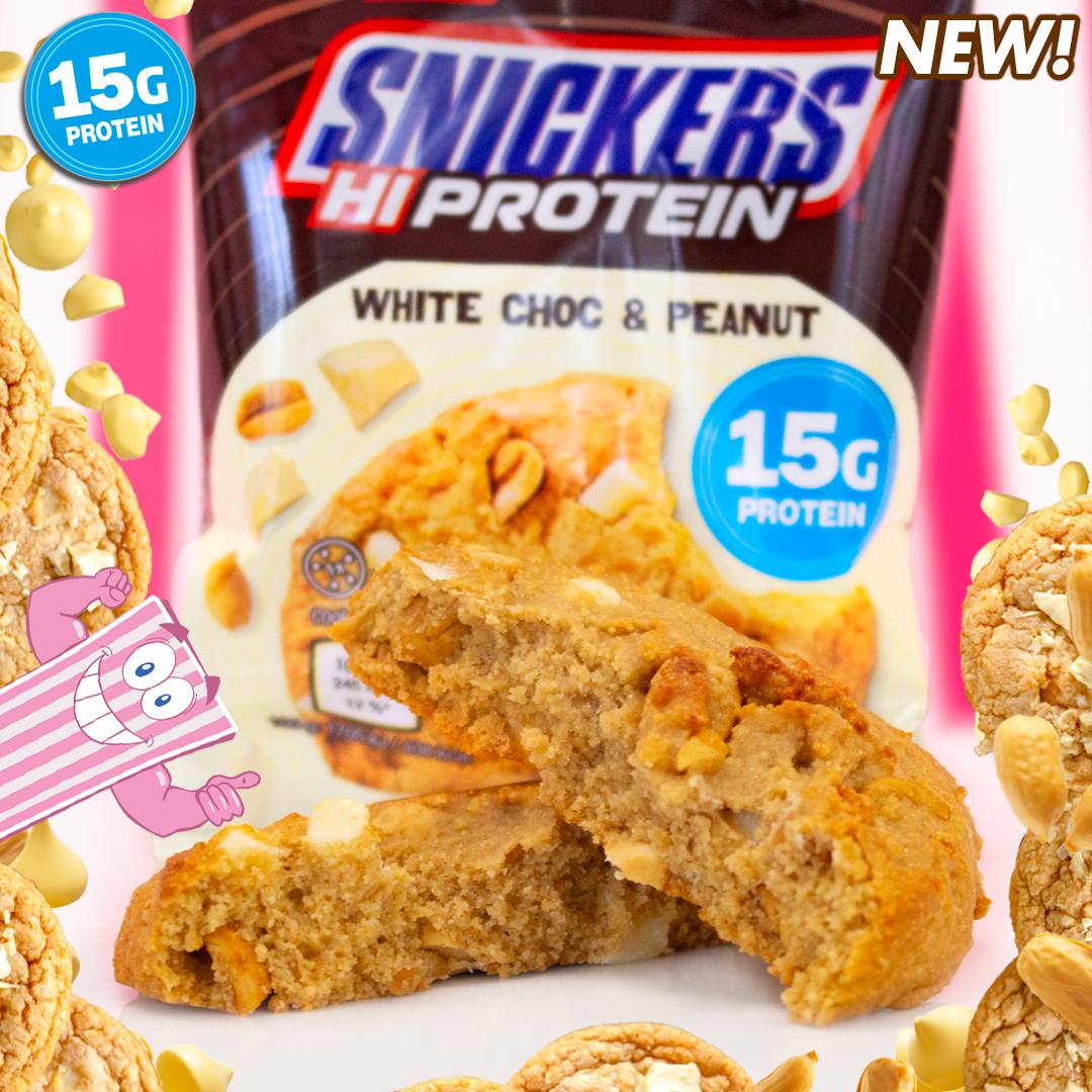Snickers WHITE Chocolate Hi Protein Cookies are here! - The Protein ...