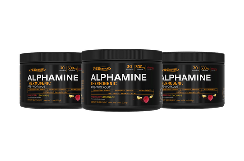 PES Alphamine Thermogenic Energy Drink Powder 180g - 60 Servings - The ...