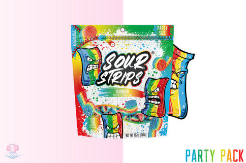 Actual Candy - Rainbow flavour Sour Strips Party Pack by Maxx Chewning ...