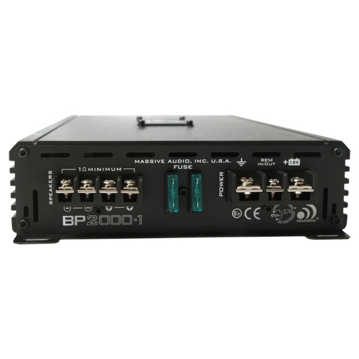 Massive Audio Blade BP2000.1 V2 | 2000W Max Monoblock Subwoofer Amplifier