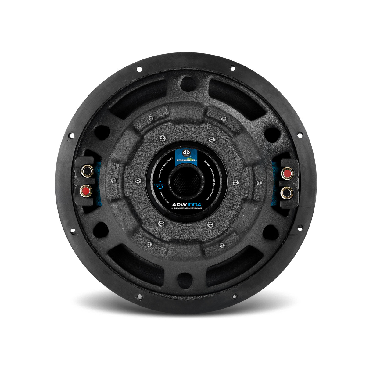 DB Drive APW10D4 | 10 Inch 1000W Max DVC 4 Ohm Shallow Marine Subwoofer