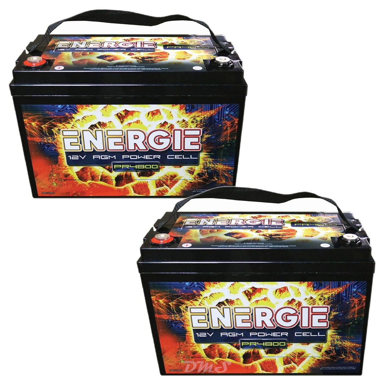 Energie PR4800 | 12-Volt 110AH AGM Power Cell Performance Battery 4800W ...