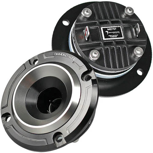 Diamond Audio M075T | 1 Inch 100W 4 Ohm Compression Horn Tweeters (Pair)
