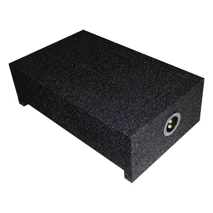 QBomb QBSHALLOW10DF | 10 Inch Sealed Shallow Slim Subwoofer Box | Down Fire