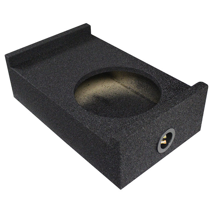 QBomb QBSHALLOW12DF | 12 Inch Sealed Shallow Slim Subwoofer Box | Down Fire