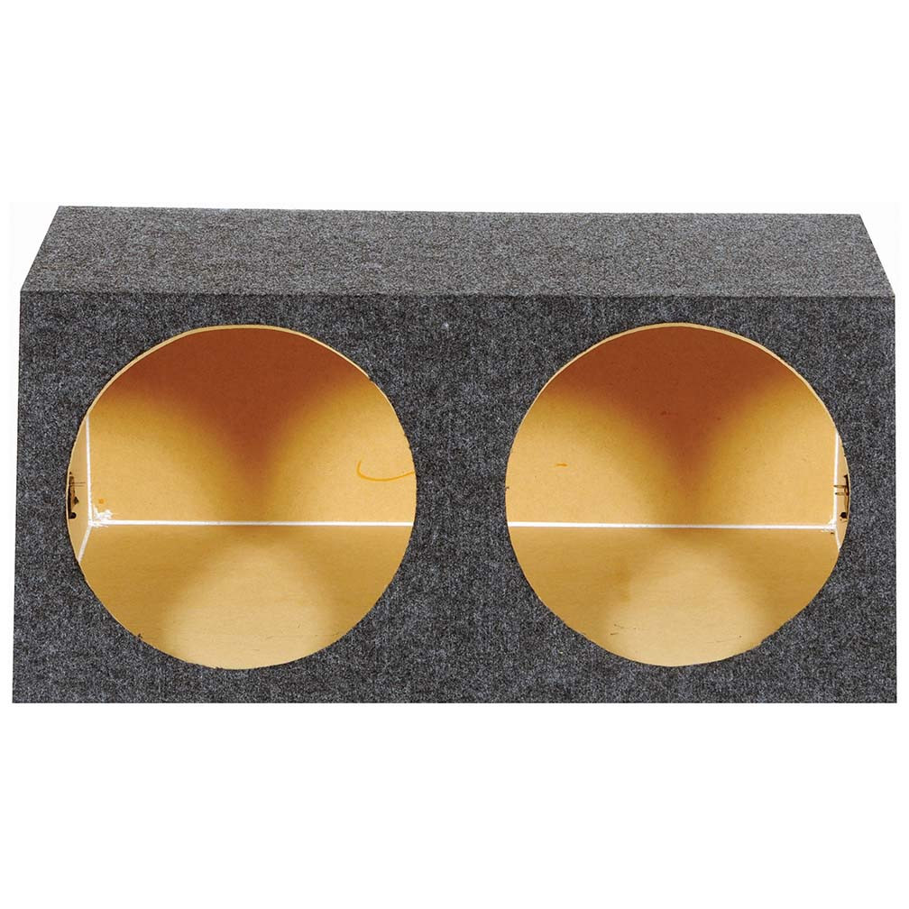 QPower QHDBASS15 | Dual 15 Inch Sealed Heavy-Duty Angled Subwoofer Box