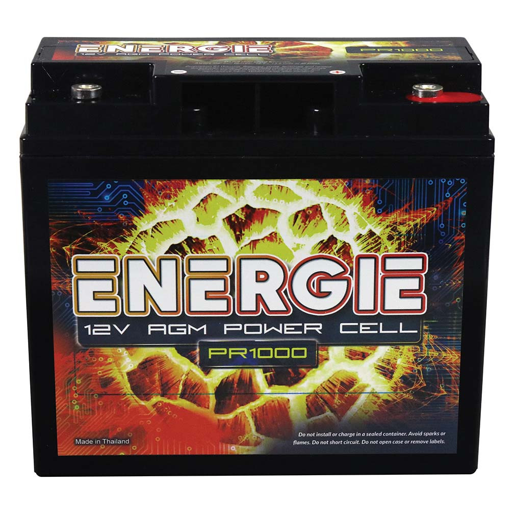 Energie PR1000 | 12-Volt 18AH AGM Power Cell Performance Battery | 1000W