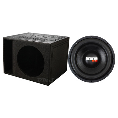 SSA ICON 12 D4 Package | 12 Inch 1250W RMS DVC 4 Ohm Subwoofer + QBomb ...