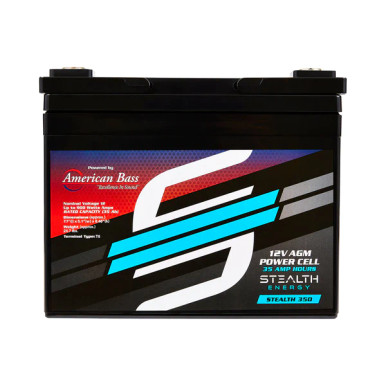 American Bass Stealth Energy STEALTH 350 | 12-Volt 35AH AGM Power Cell ...