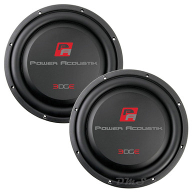 Power Acoustik EDGE 12 Inch 1400W SVC 4 Ohm Slim Subwoofers | EW124S (Pair)