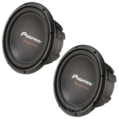 Pioneer Champion TS-A301D4 | 12 Inch 1600W DVC 4 Ohm Subwoofers (Pair)
