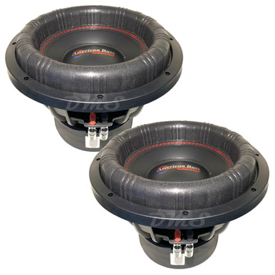 American Bass XFL 12 Inch 3000W DVC 4 Ohm Subwoofers | XFL1244 (Pair)