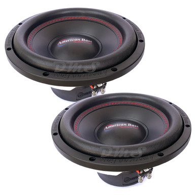 American Bass XO 12 Inch 600W DVC 4 Ohm Subwoofers | XO1244 (Pair)