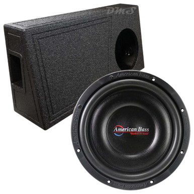 American Bass SL 10 Package | 10" 600W D4 Slim Subwoofer & QBomb Ported ...