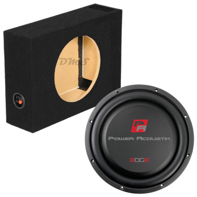 Power Acoustik EDGE 10 Package | 10" 1200W S4 Slim Subwoofer & QPower ...
