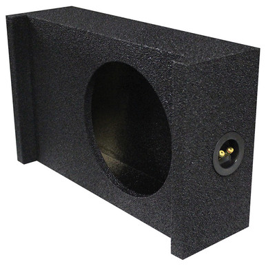 QBomb QBSHALLOW10DF | 10 Inch Sealed Shallow Slim Subwoofer Box | Down Fire