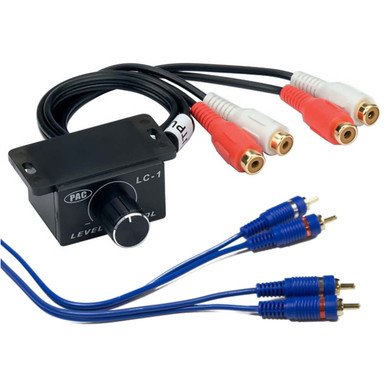 PAC LC-1 | Remote Level Control Bass Knob Kit w/ 3FT RCA Cables