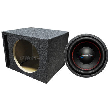 American Bass XO 10 Package | 10" 600W D4 Subwoofer & QPower HD Ported Box