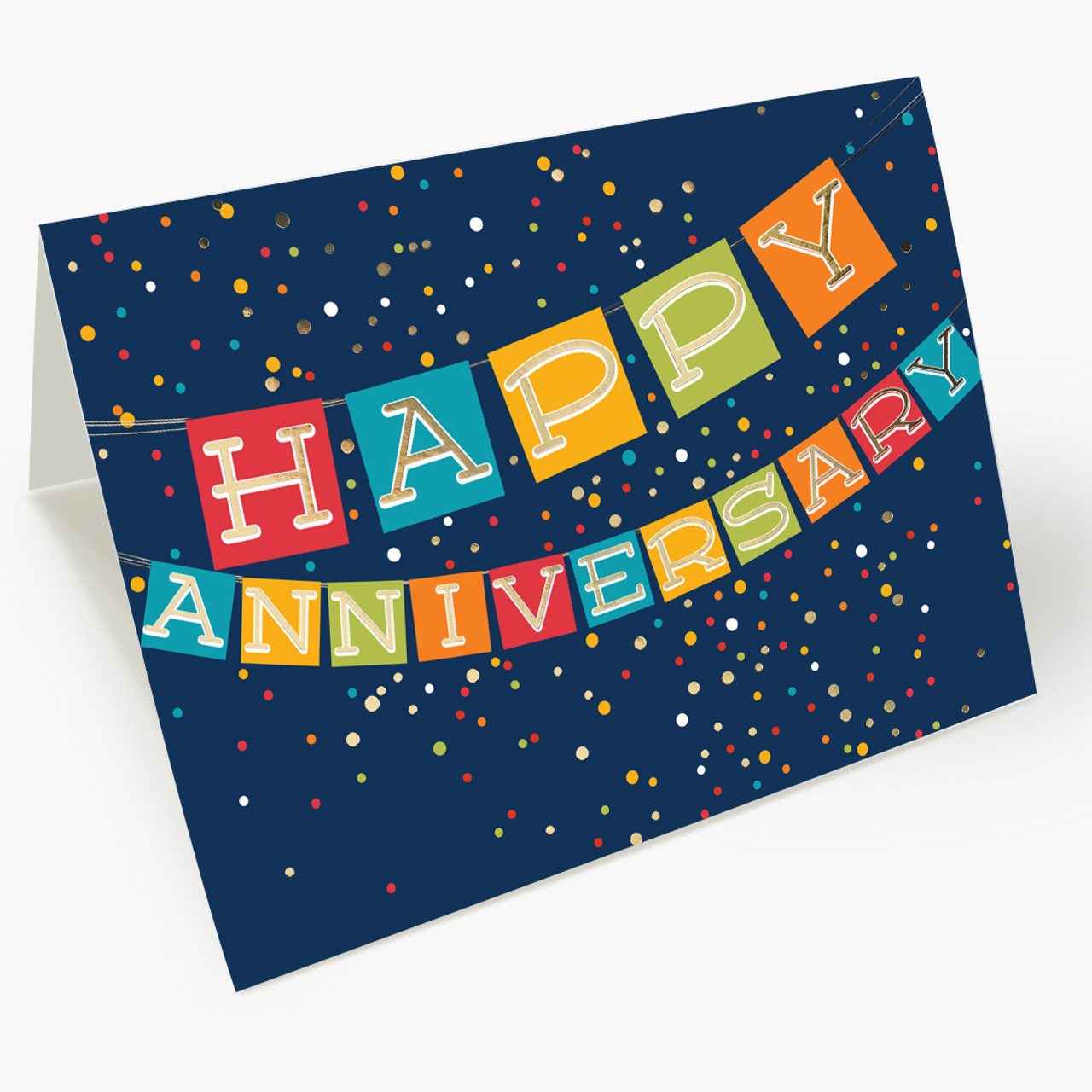 Happy Anniversary Banner With Confetti In A Variety Of Colors happy-anniversary-banner-with-confetti-in-a-variety-of-colors