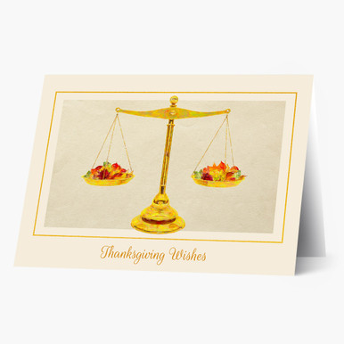Autumnal Scales Thanksgiving Card - Cards For Causes