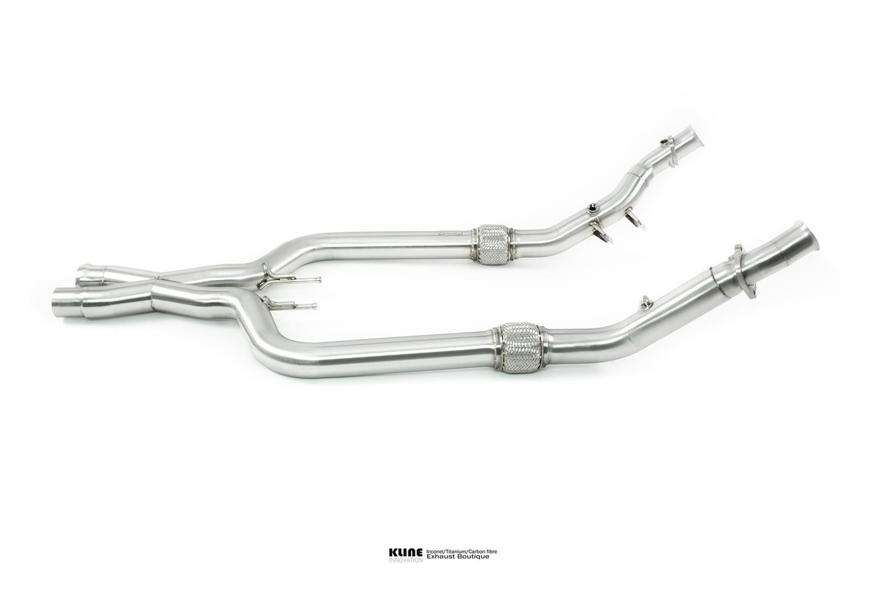 Kline Mercedes S500 coupe W222 100cell cat pipe set Inconel 625 Exhaust ...