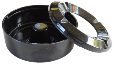 Windproof 4" Round Melamine Commercial Ashtray - TalonDevelopment.com