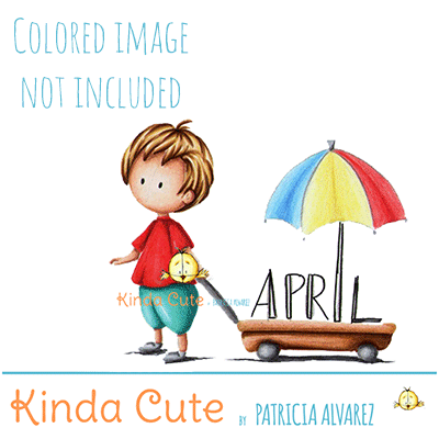 April Clip Art Black And White