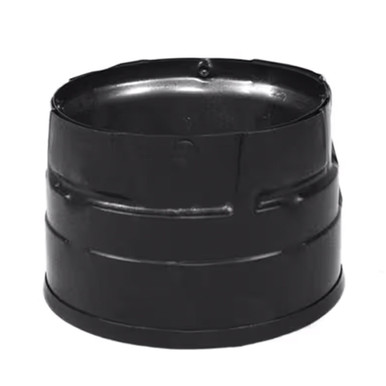PelletVent Pro Increaser Adapter Tee & Clean-Out Tee Cap - 3"/4" Black