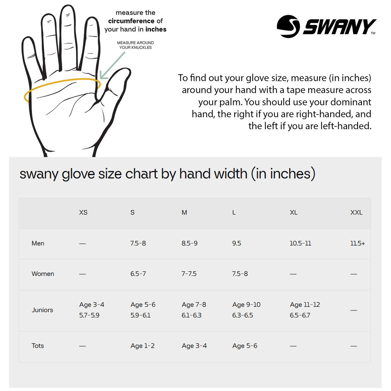 SWANY Junior X-Over Gloves